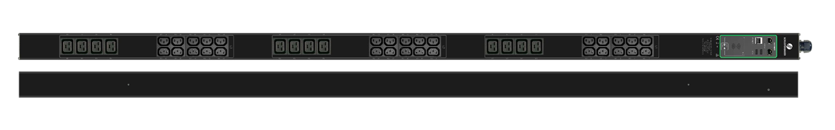 Schleifenbauer Intelligent 0U Vertical Switched rPDU Three Phase 16A Metered Input with 30 C13 ...