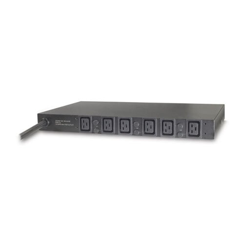 APC Rack PDU Basic 1U 22kW 6 C19 Outlets 400V 3-Phase | AP7526 | Basic PDUs
