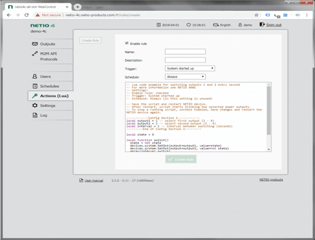 Netio Smart PowerPDU 4C | Metered PDU | Server Room Environments